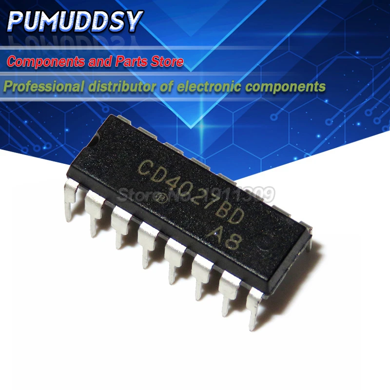 10PCS CD4027BE CD4027 4027BE 4027 DIP16 IC|Integrated Circuits ...