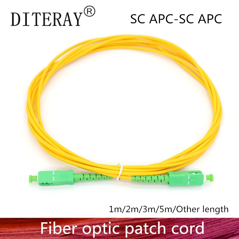 Cable de conexión de Fibra óptica SC/APC, SC-SC, 1/3/5/10/20/30M ...