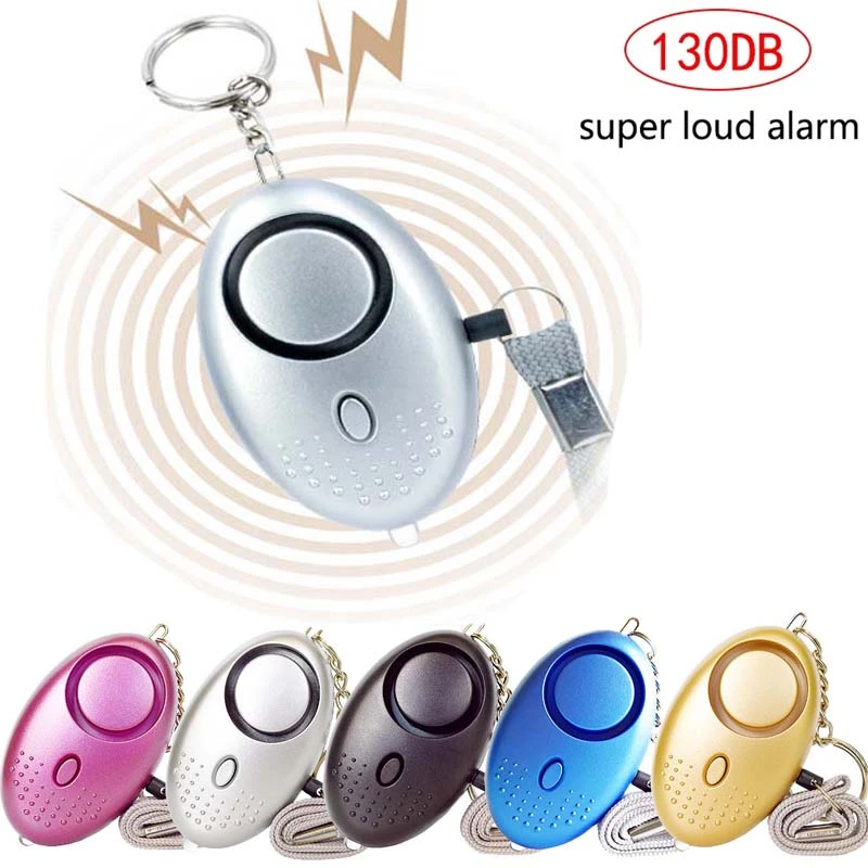 Portable Self Defense Alarm 130DB Alert Scream Loud LED Light Defensa ...