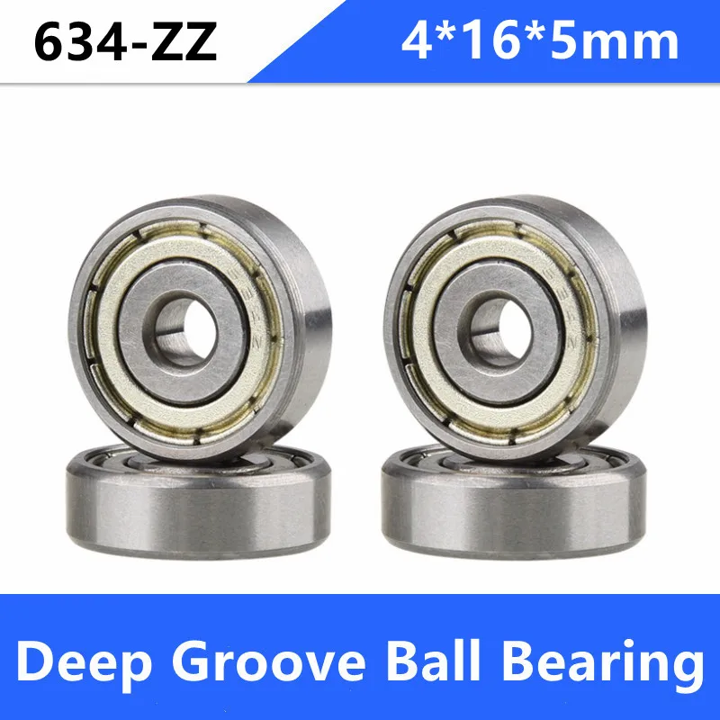 50-100pcs-634ZZ-634-ZZ-634-ZZ-4-16-5mm-Deep-Groove-Ball-bearing-Mini ...