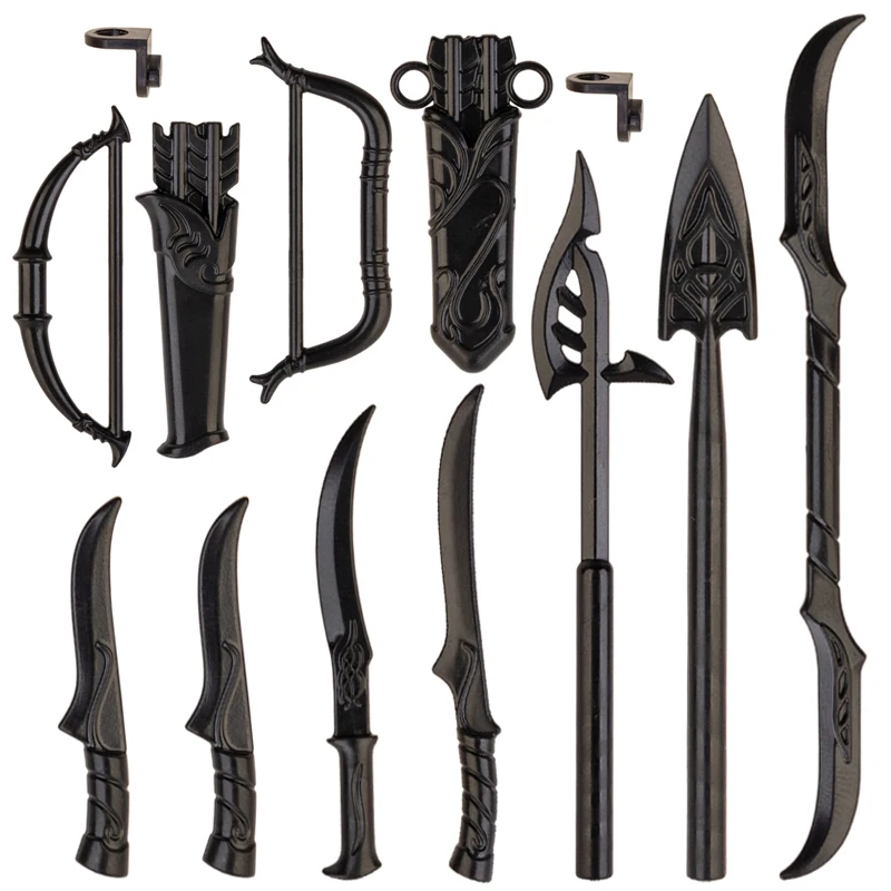 Koruit Medieval Knight Noldo Warrior Weapons For 4cm Figures Building ...