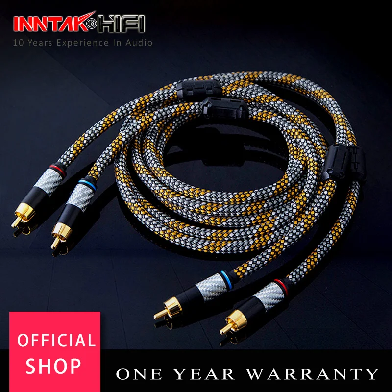 HIFI RCA to RCA Audio Cable / Canare Professional AUDIO Cable W/ Dual Magnetic ring / 0.5m 1m 1 ...