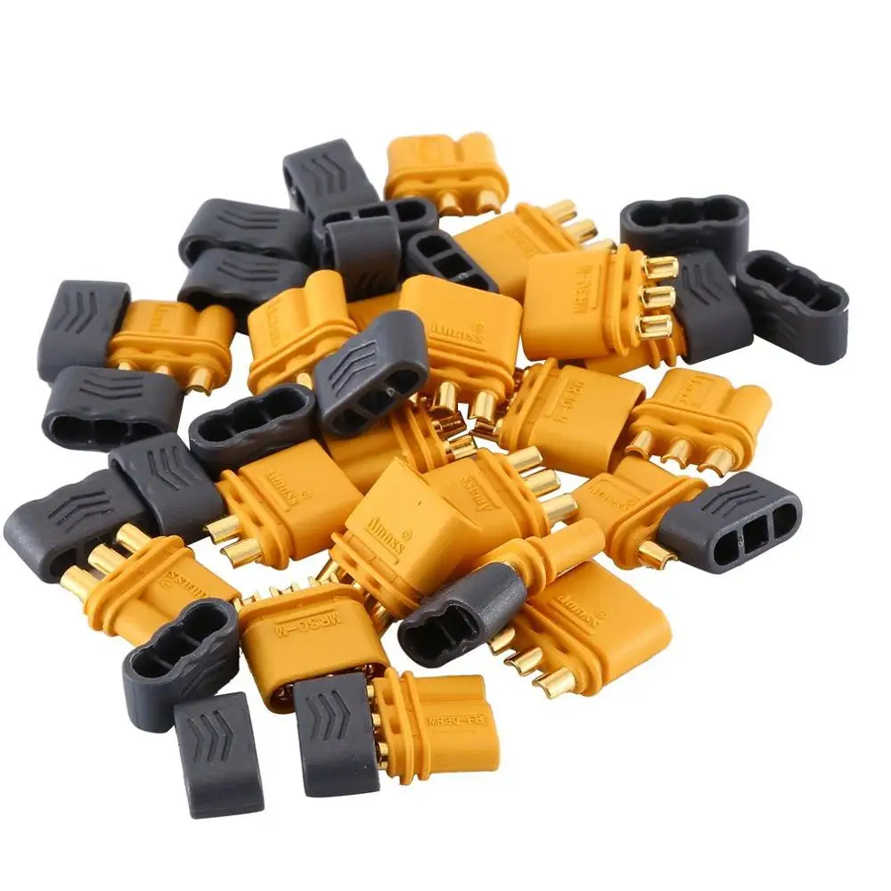 10pairs/5Pairs AMASS MR30 Male Female Connector Plug with Sheath for RC ...