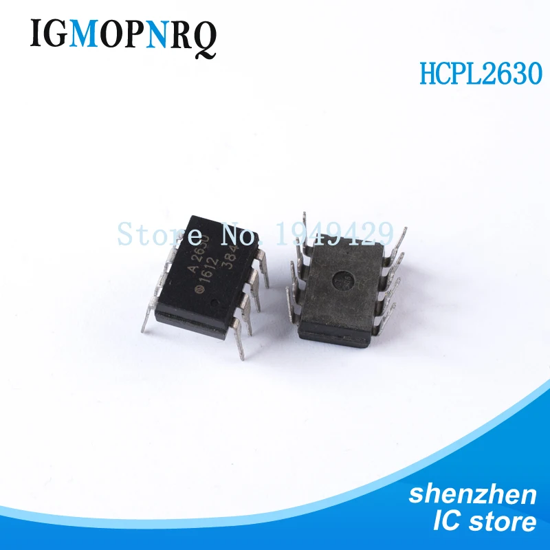 10PCS HCPL2630 DIP8 HCPL 2630 2630 A2630 High speed optocoupler DIP 8 HS LOGIC GATE New ...