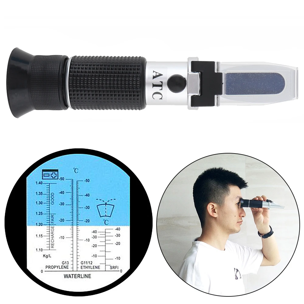 ATC Glycol Antifreeze / Battery Fluid Refractometer Concentration Meter ...
