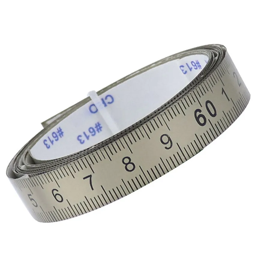 1 6M Stainless Steel Tape Measures Scale Ruler Portable Metric Self ...