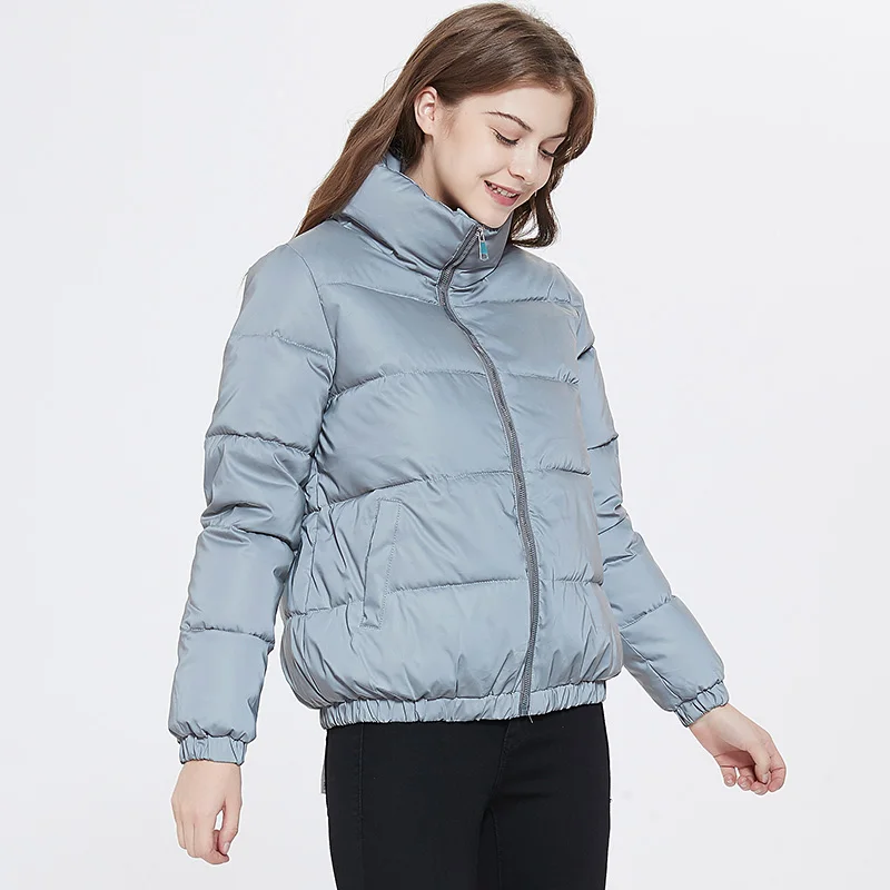 Women Winter Puffer Reflective Jacket | TrendyKate