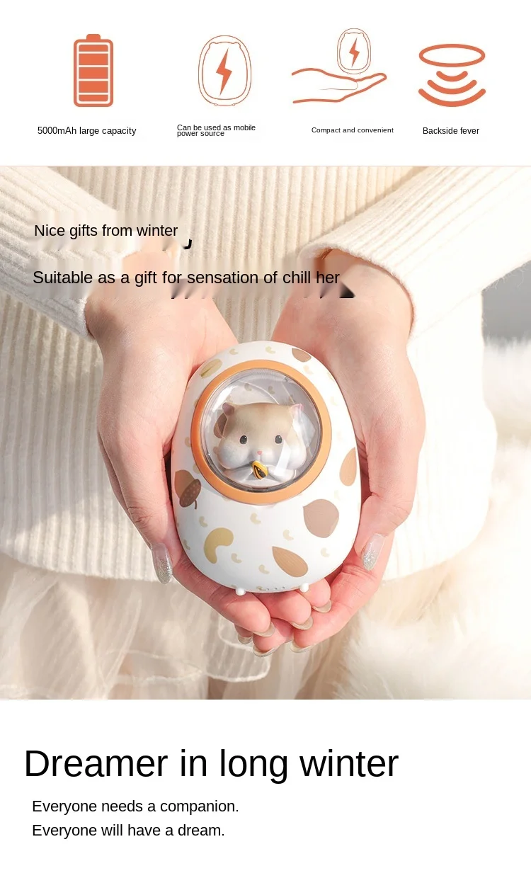 พาวเวอร์แบงค์ + มืออุ่น Butter Cat Hamster Capsule Hand Warmer ...