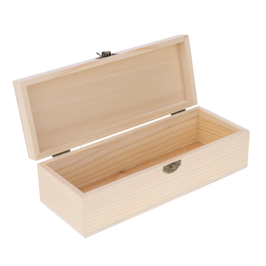 Unfinished-Wood-Stash-Box-Rectangle-Unpainted-Wooden-Jewelry-Box ...