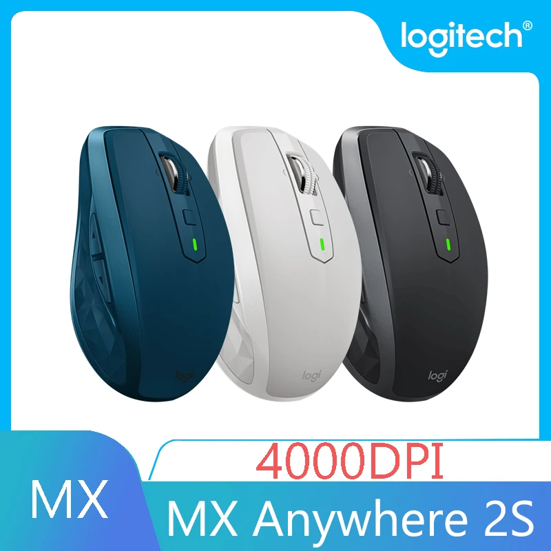 Logitech Mx Anywhere 2s 2.4ghz Wireless Mouse 4000dpi Rechargeable ...