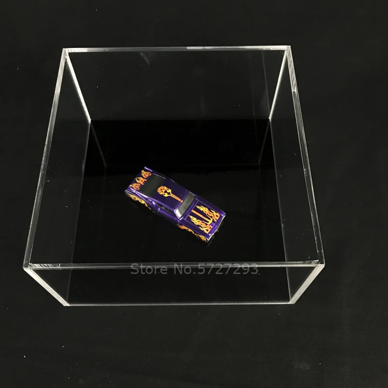 1pc-Plexi-Glasses-Acryl-Storage-Box-Dustproof-ShowCase-Black-Square-Base-Acrylic-Toys-Display ...