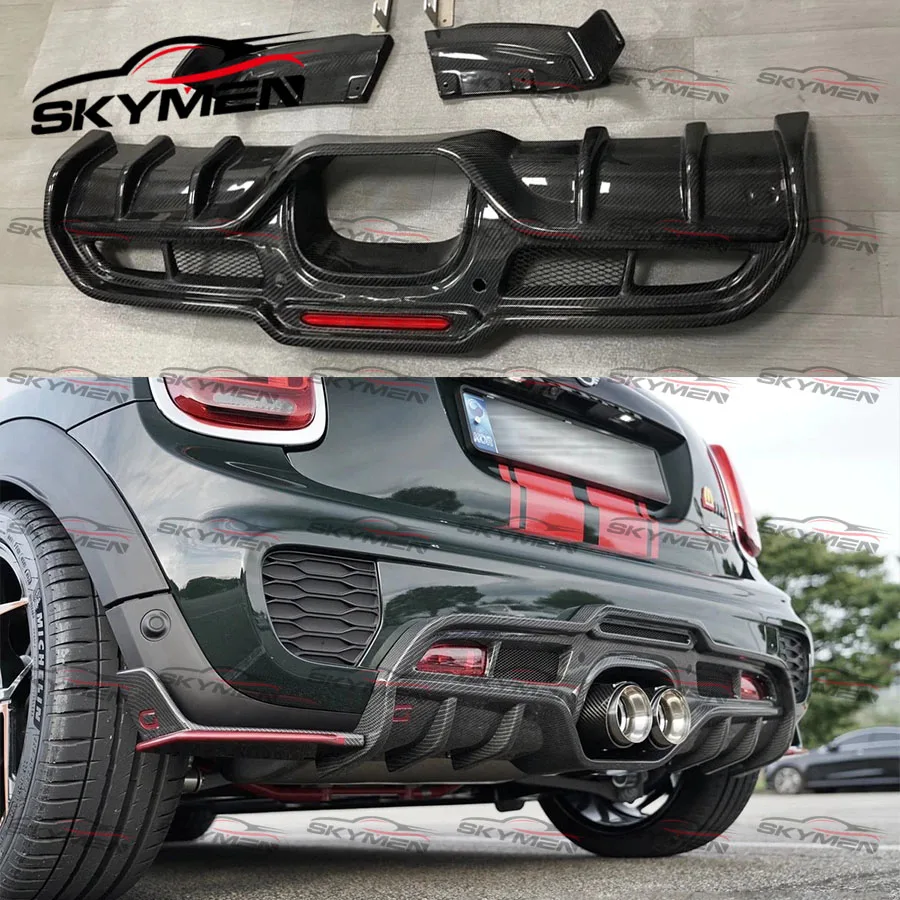 Giomic-Style-Rear-Diffuser-Fit-For-Mini-Cooper-F56-F57-JCW-Carbon-Fiber ...