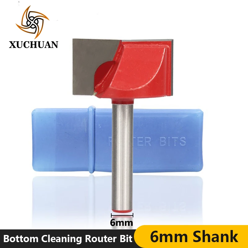 1pc 6mm Shank Bottom Cleaning Router Bit CNC Router Engraving Bit Wood ...