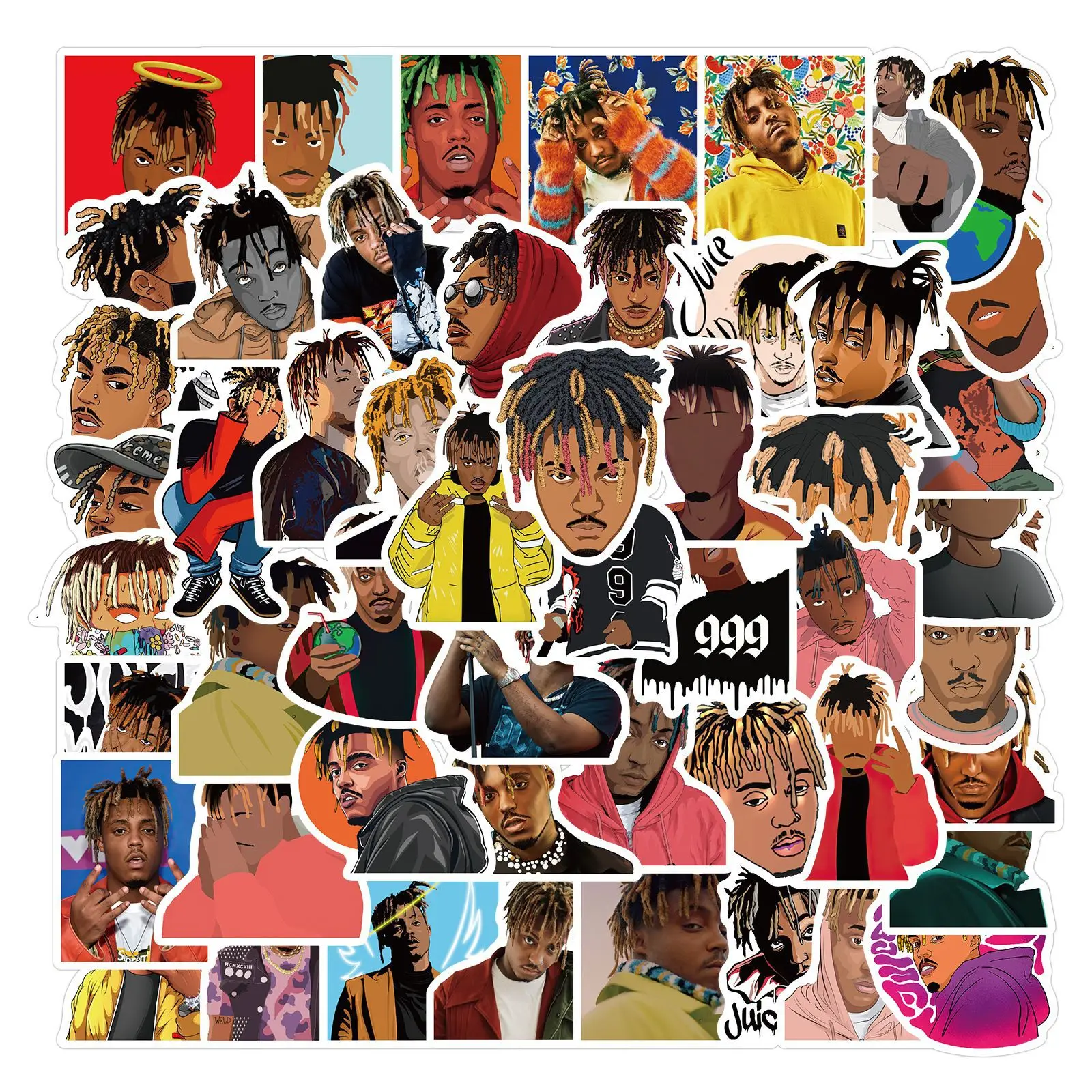 10-30-50PCS-Singer-Juice-Wrld-Personalized-Graffiti-Waterproof-Sticker ...