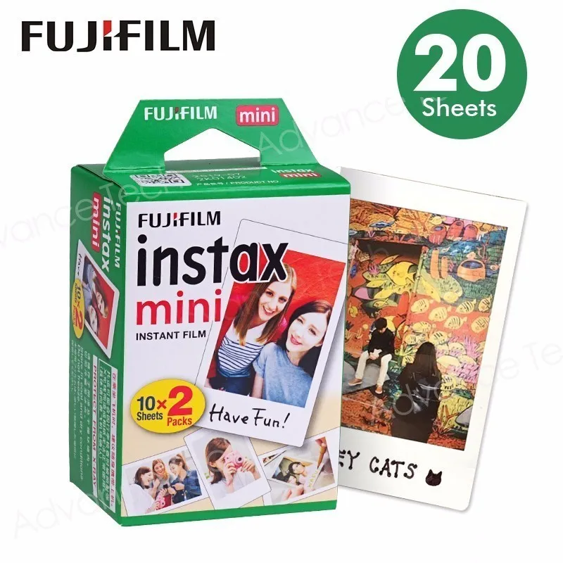 Fujifilm Instax Mini Film Borda Branca 20 Folhas/Pacotes de Papel ...