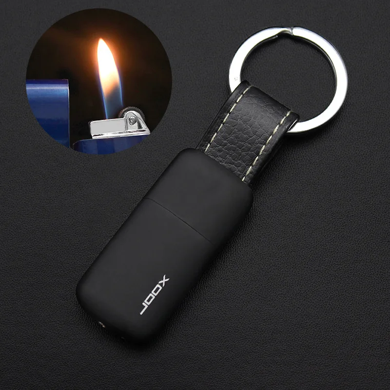 Keychain Portable Lighter Mini Refillable Butane Gas Type Lighter ...
