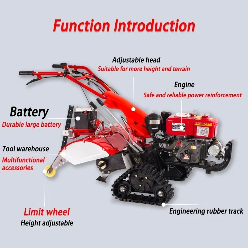 Diesel-Tiller-Multifunction-Small-Soil-Grooming-Machine-Ridge-Weeding ...