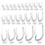 50pcs 10pcs Coating High Carbon Stainless Steel Barbed Carp Fishing Hooks Pack With Retail ...