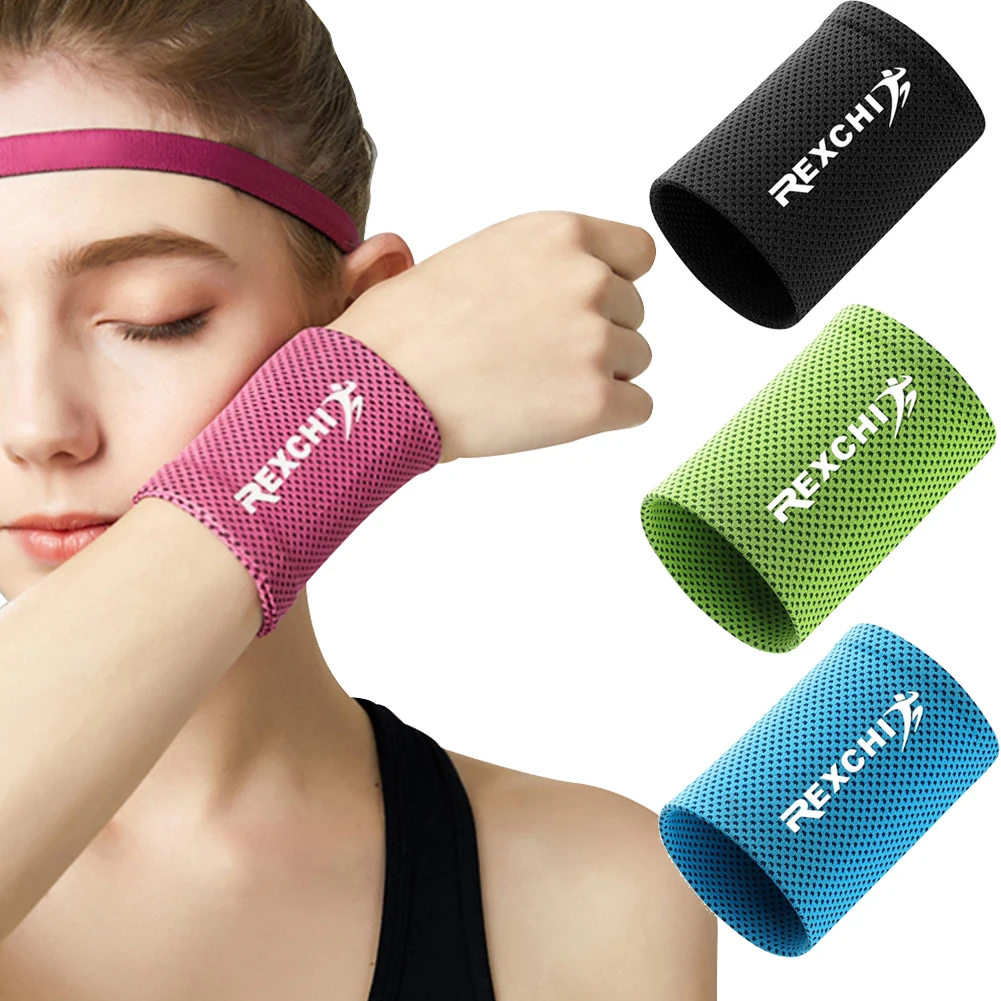 Breathable-Ice-Cooling-Tennis-Wristband-Wrap-Sport-Sweatband-For-Gym ...