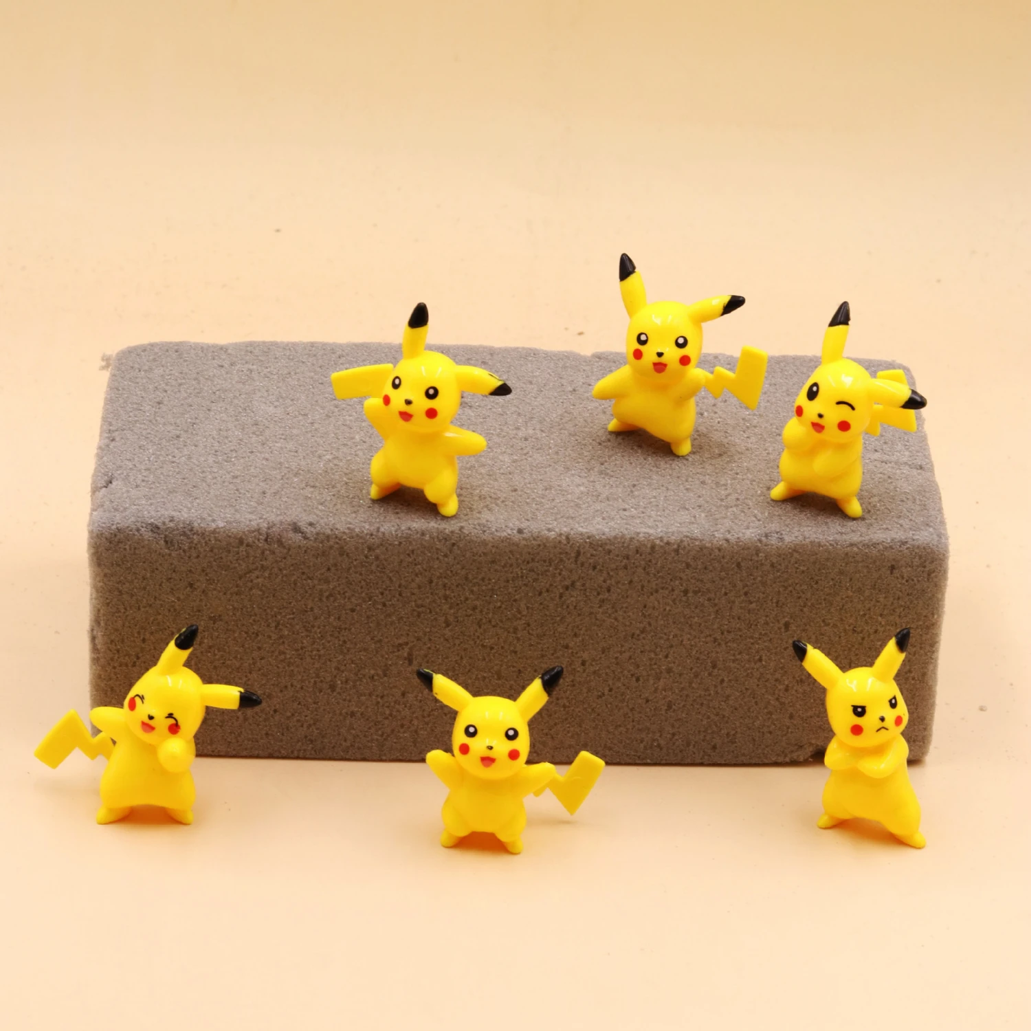 Kawaii Pikachu Action Figures | Cartoon Pokemon Mini Figures - 6pcs/set ...