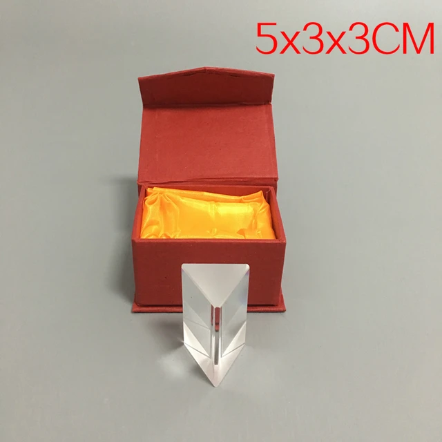 Physics Science Toys Triple Prism Glass Reflecting Color Light Spectrum ...