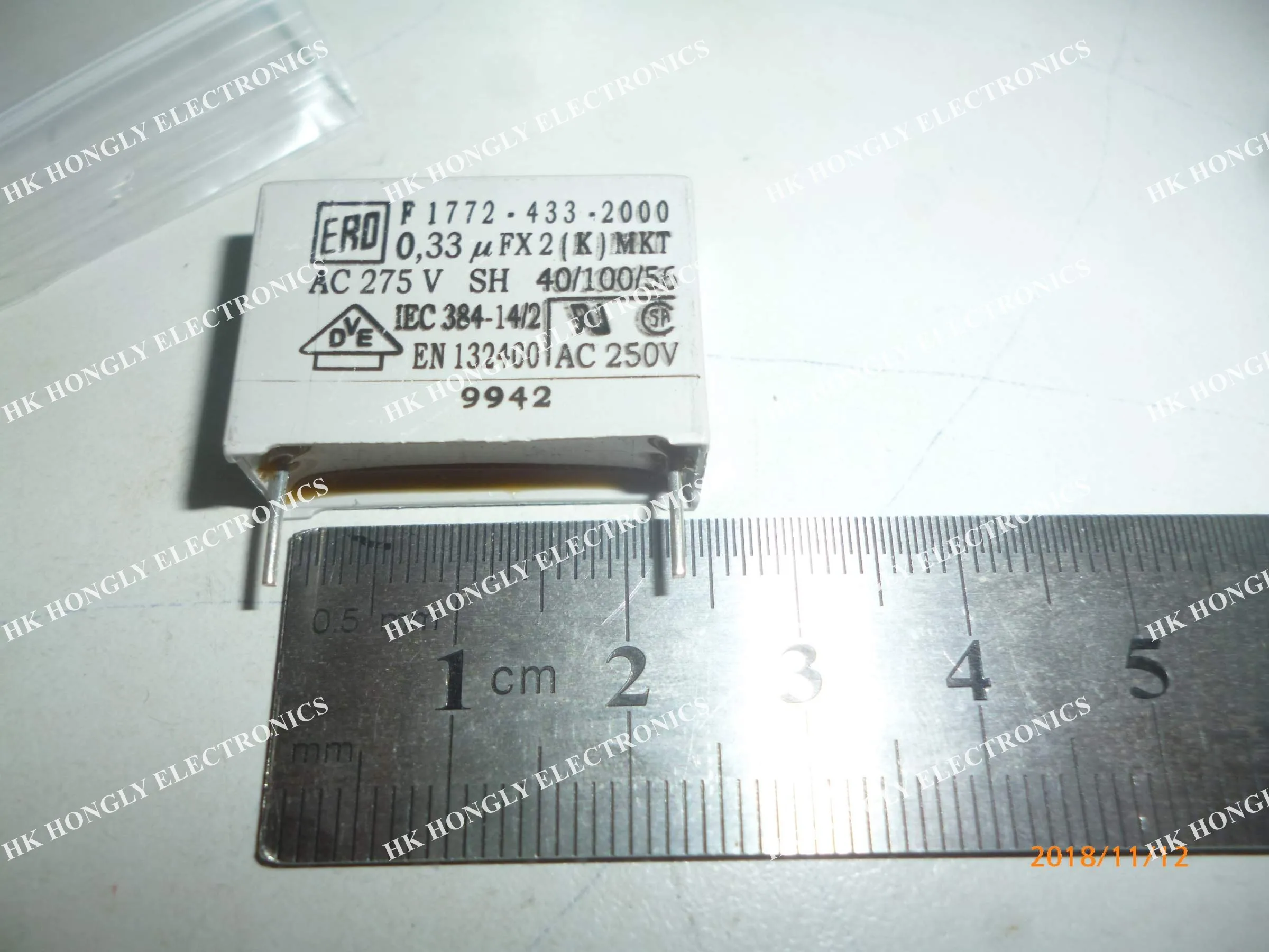 5PCS F1772 F1772 433 2000 F17724332000 275VAC 0.33UF 10% X2 P=22.5mm ...