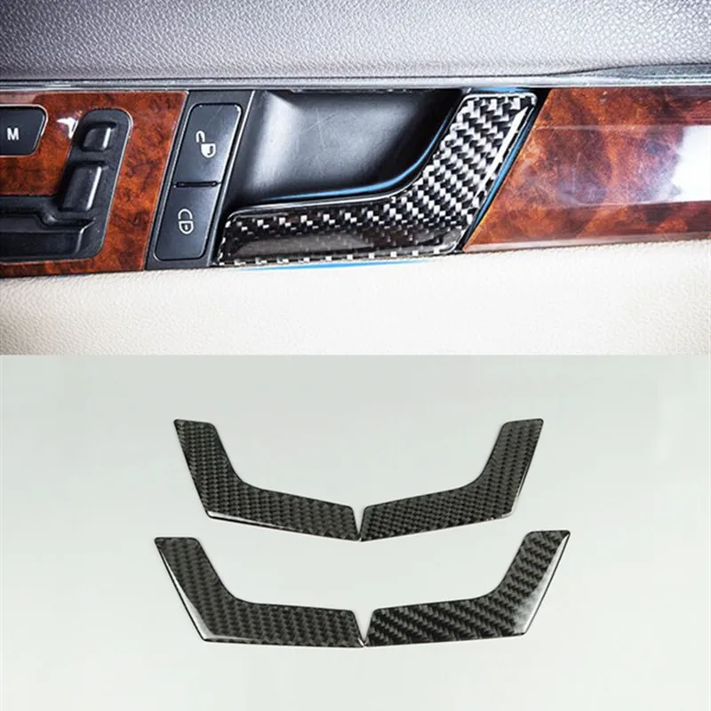 Car Styling Interior Door Handles Decoration Cover Stickers Carbon ...