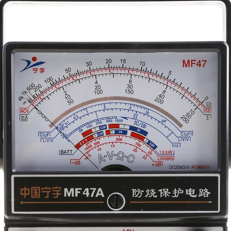 Rose - Multimètre de Type pointeur mécanique Portable, mesure de courant AC DC, ammètre ohmmètre ...