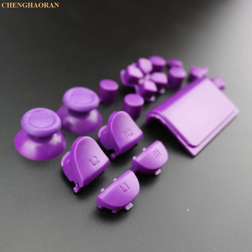 1set Purple Pink Green Red Blue Full Button Replacement Mod Game Kit ...