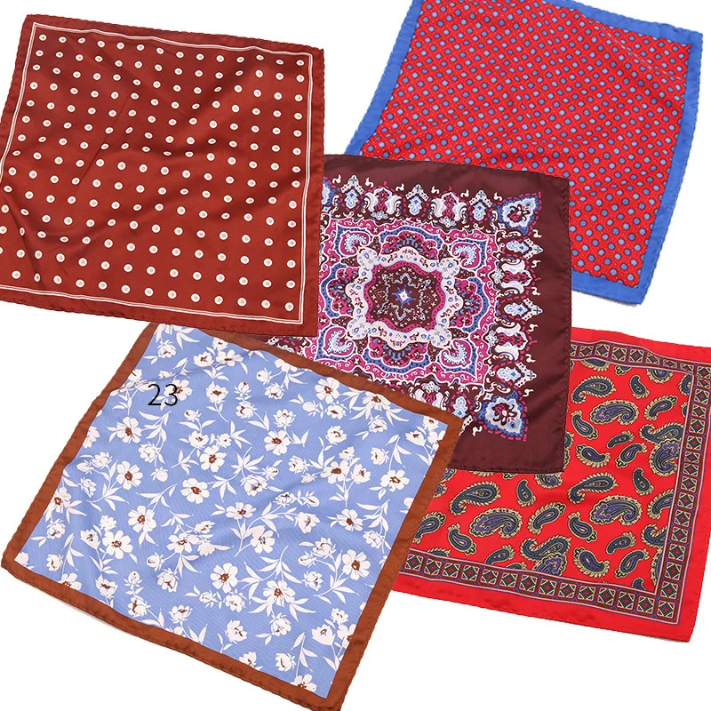 Linbaiway Vintage Paisley Floral Print Square Handkerchief for Mens ...