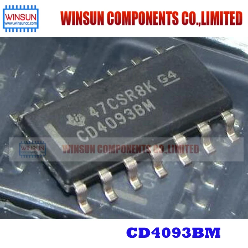 10 flash cd4093bm sop 14 cd4093 novo|Conectores| - AliExpress