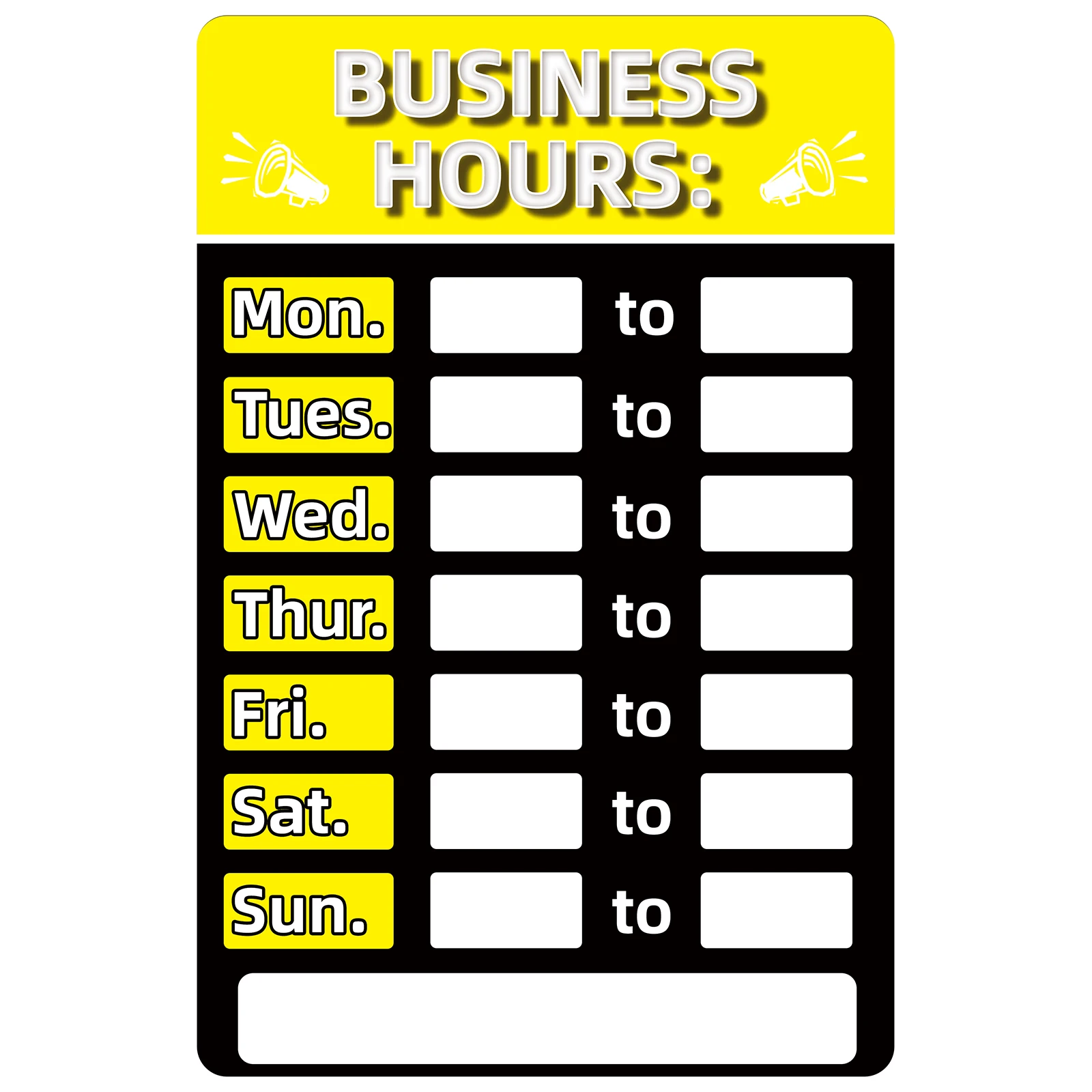 Vinyl Office Hours Sign Template