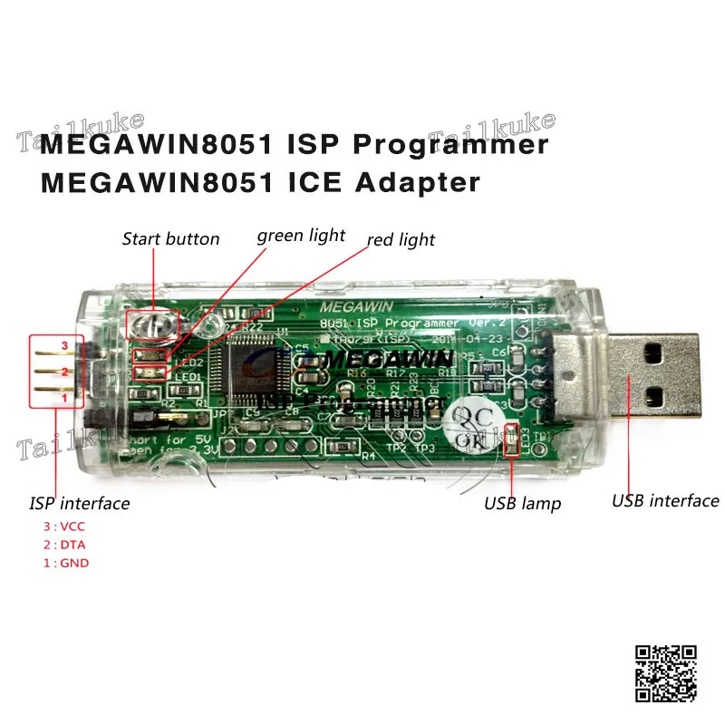 Burner Programming Tool 8051 Isp Programmer Ice Adapter - Personal Care ...
