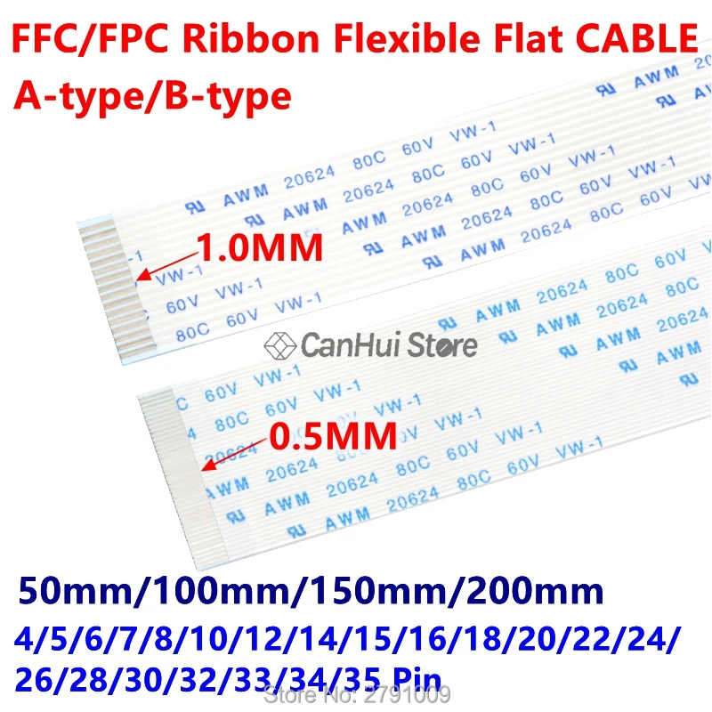 10PC-FFC-FPC-Ribbon-Flexible-Flat-Cable-1-0MM-50-100-150-200MM-A-B-type.jpg