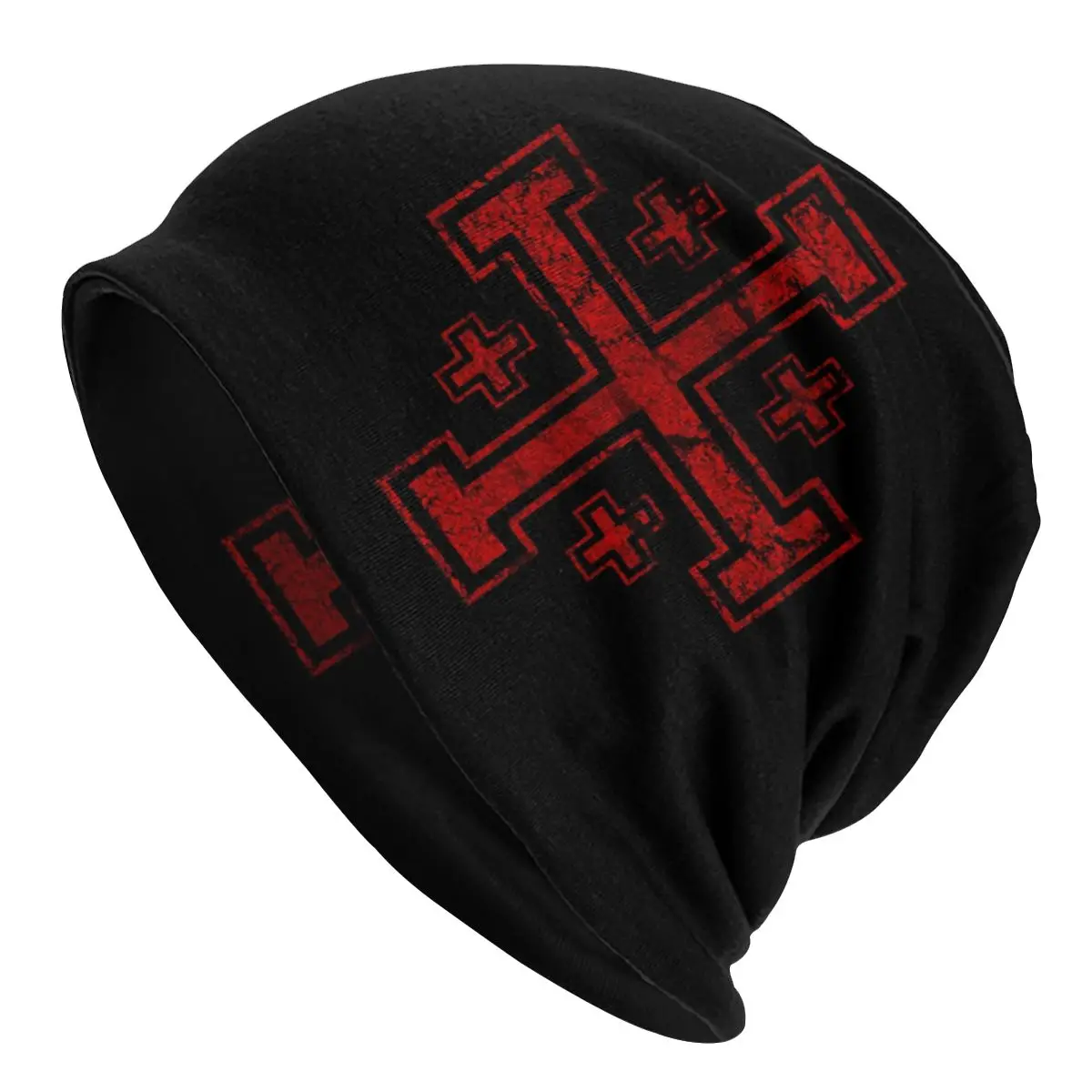 Custom-Templar-Knight-Medieval-Warrior-Symbol-Beanies-Caps-Unisex ...