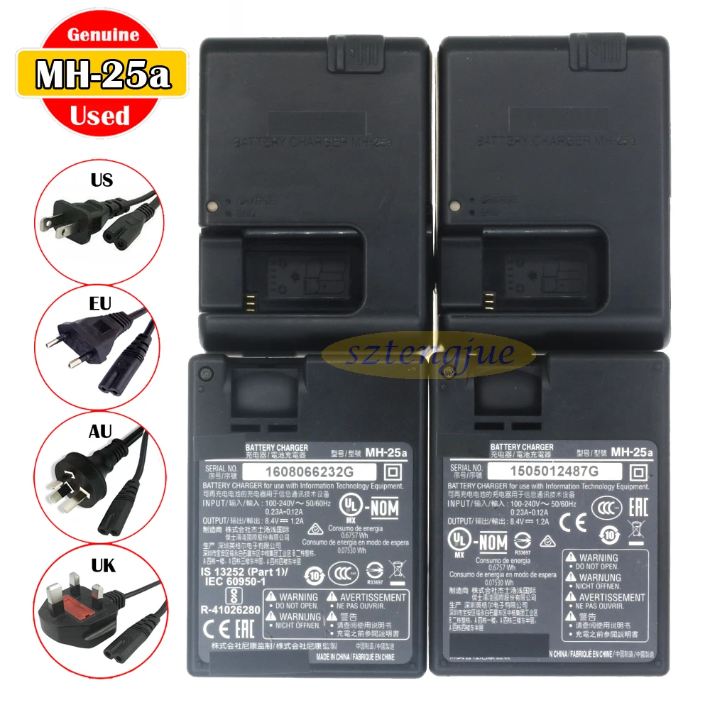 Used-Genuine-MH-25a-Charger-for-Nikon-D850-D800E-D810-D810E-D600E-D7100 ...