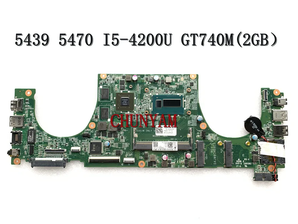 DAJW8CMB8E1-I5-4200U-GT740M-2G-FOR-dell-Vostro-14-5470-5439-Laptop ...