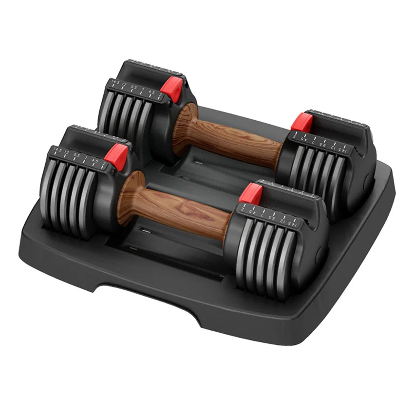 Home-Fitness-Automatic-Adjustable-Dumbbell-Set-Fitness-Equipment ...