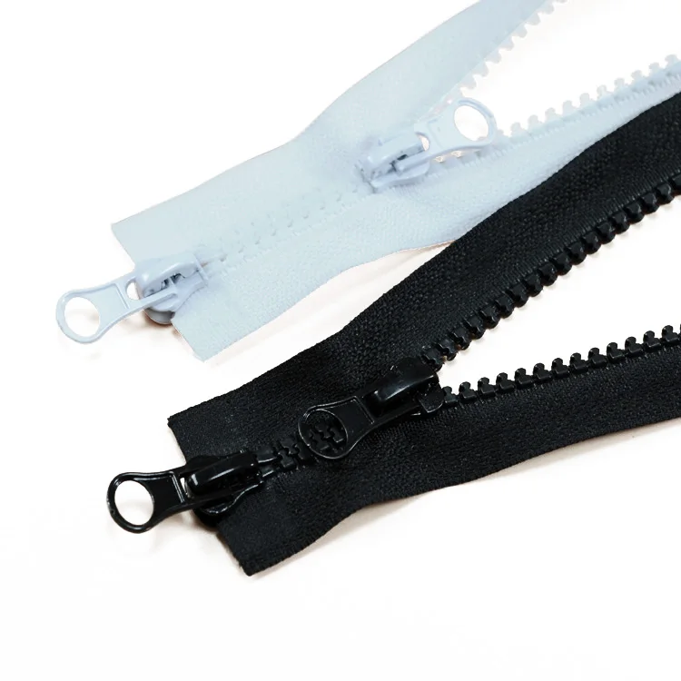 5# 40/60/70/80/90/100/120/150/300cm Plastic Resin Zipper Black White ...