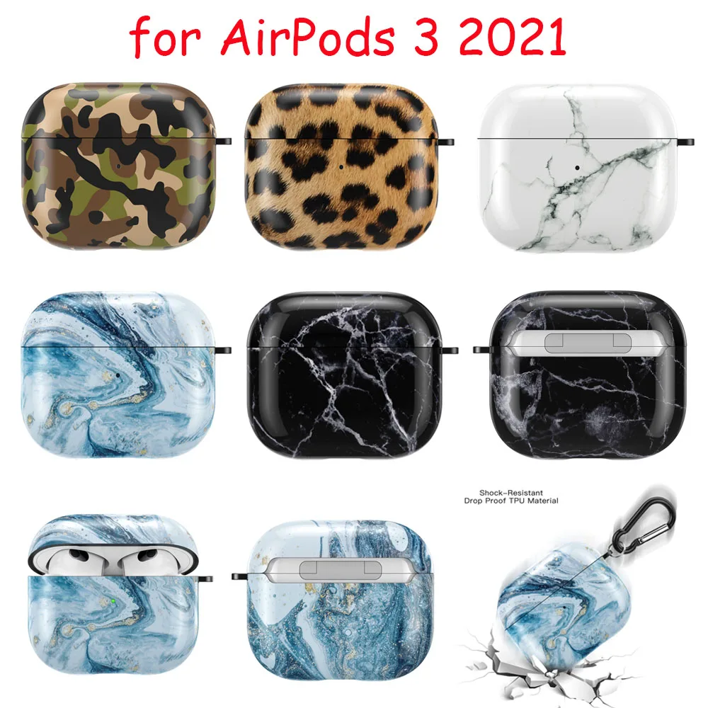 Oortelefoon Case Voor Airpods 3 2021 Nieuwe Luipaard Marmer Camouflage ...