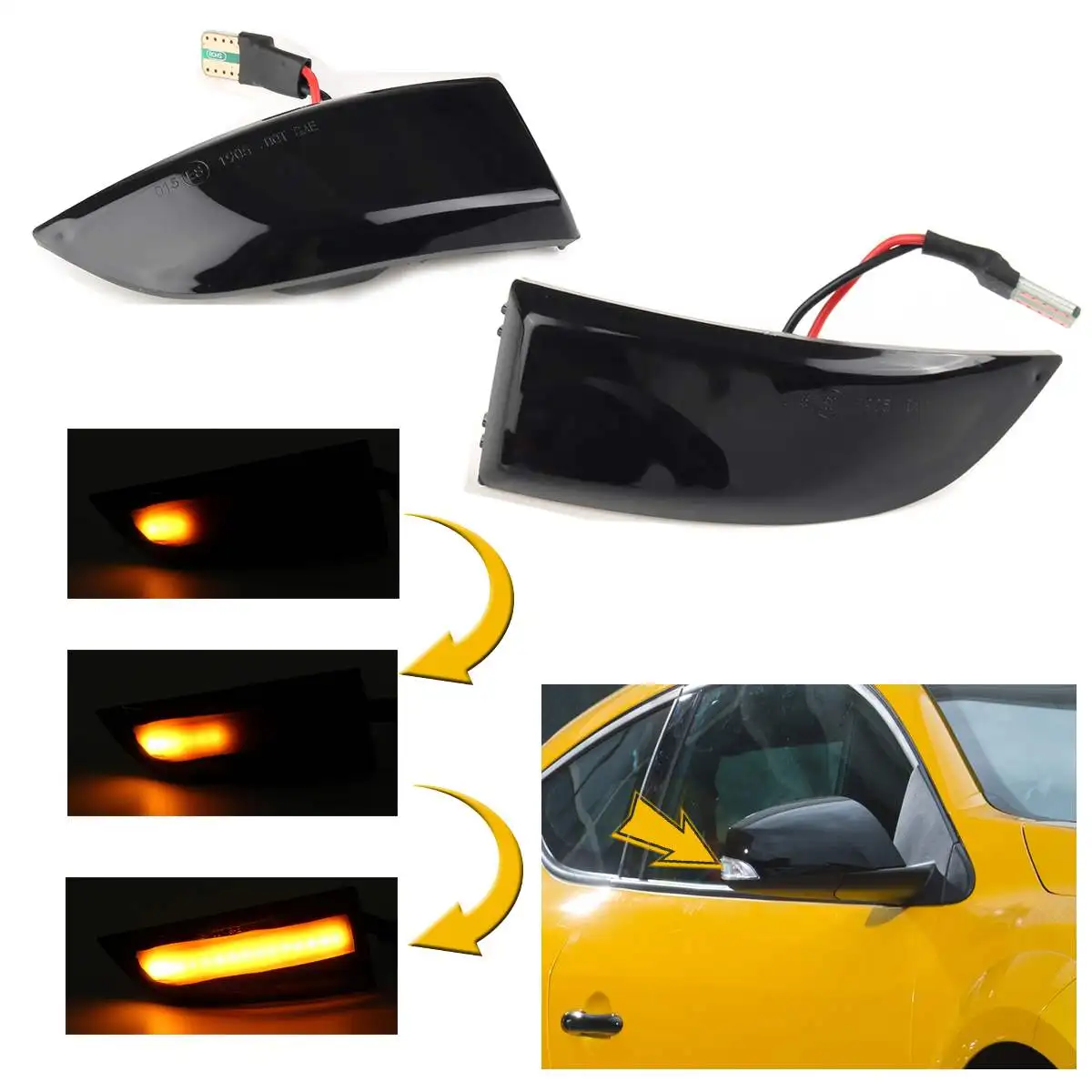 LED Dynamic Turn Signal Light Side Mirror Blinker Indicator Light For ...