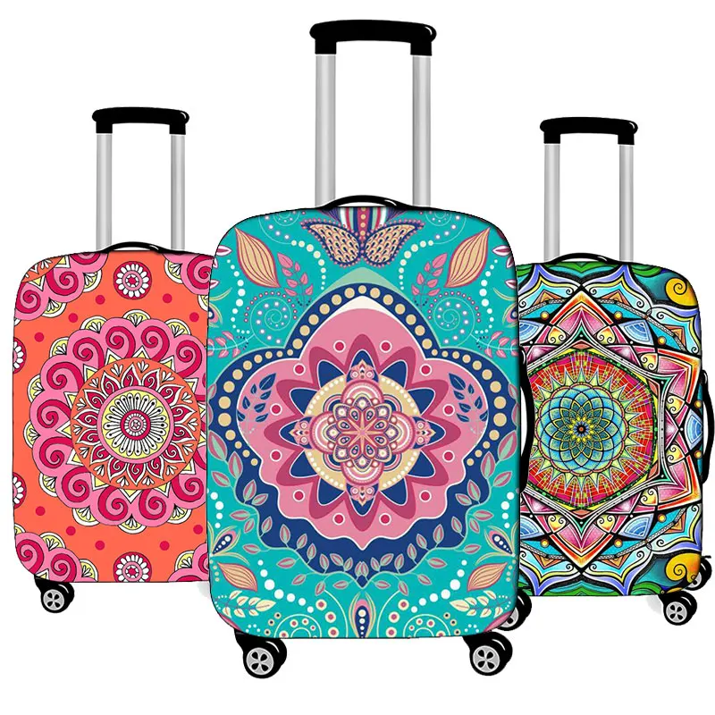 Mandala Flower Stretch Luggage Cover Suitcase Covers Travel Accessories ...
