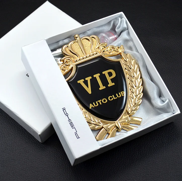 Metal Vip Auto Club Luxury Front Grill Grille Emblems Badge Decal ...