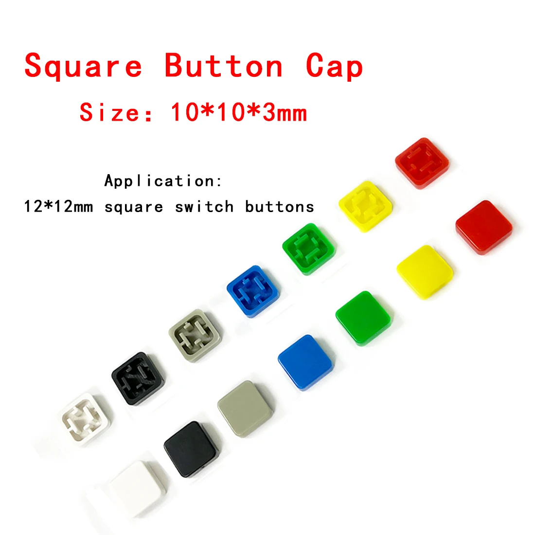 100pcs-12-12mm-push-button-switch-cap-square-button-cap-multi-color ...