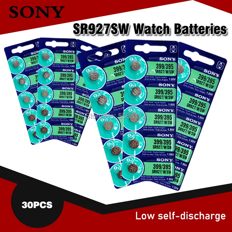 30pc Sony 100% Original 395 SR927SW 399 SR927W LR927 AG7 1.55V Watch ...