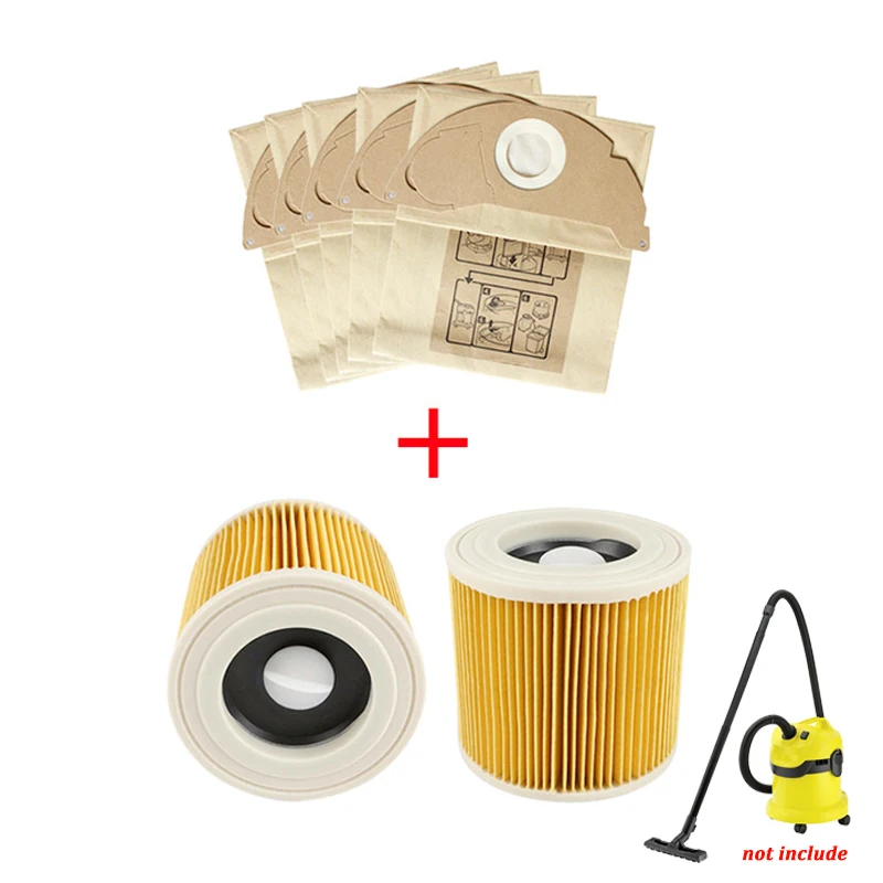 Replacement Air Dust Filters Bags for Karcher Vacuum Cleaners Parts ...