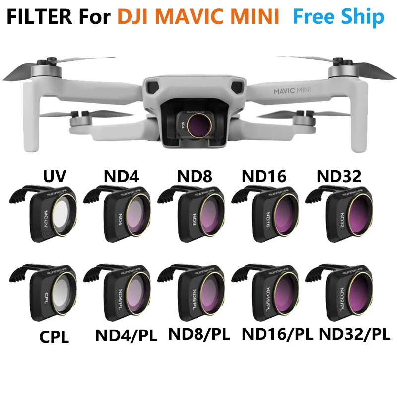 Dji Mavic Mini 2 /mini Se Camera Lens Filter Mcuv Nd4 Nd8 Nd16 Nd32 Cpl ...