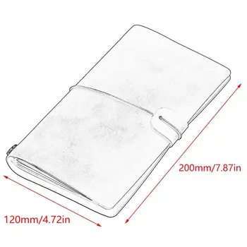 Portable Students School Writing Kraft Paper Notebook Retro Travel ...