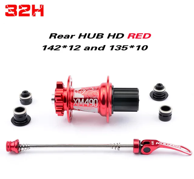 NEW Koozer Hubs 4 Bearing MTB Mountain Bike Hub Rear 10*135mm QR100*15 ...