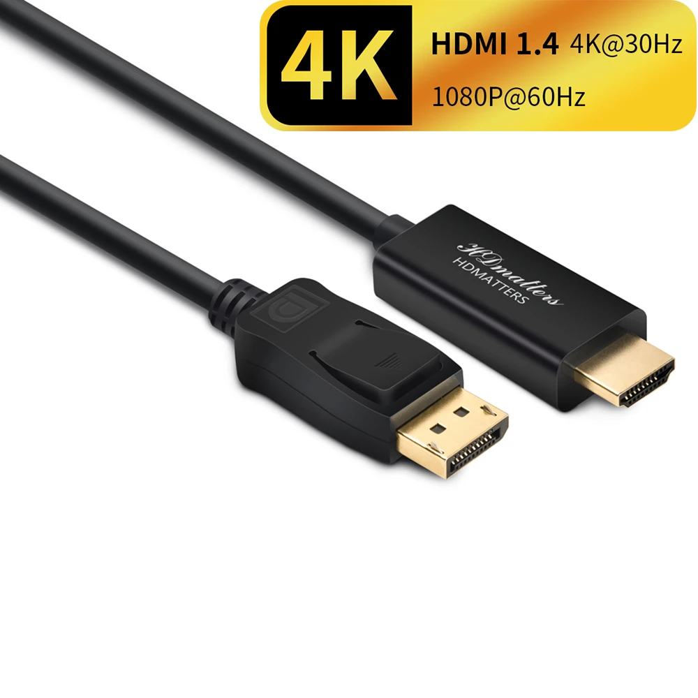 Displayport To Hdmi 4k Cable 4k Dp To Hdmi Adapter Cable 1.8m 4k Dp To ...